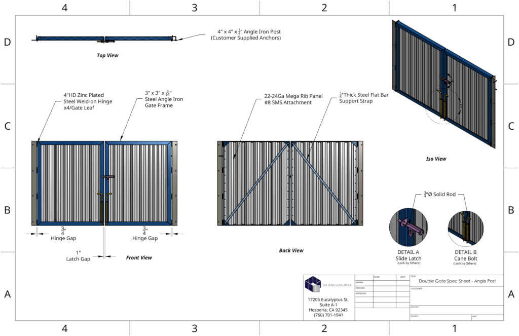 Technical Specifications - US Enclosures