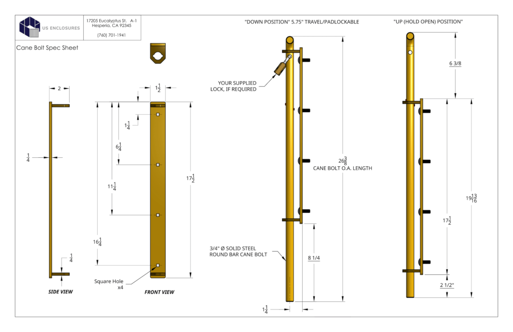 Technical Specifications - US Enclosures