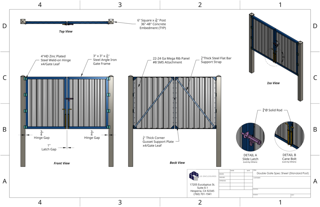 Technical Specifications - US Enclosures
